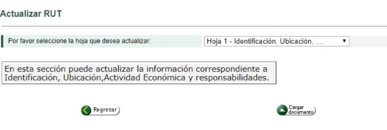 Guía para actualizar el RUT en línea en 2025